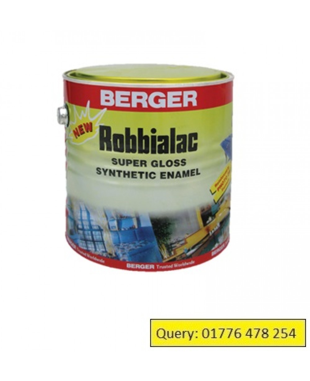 Berger Robbialac Supper Gloss Synthetic Enamel Paint-18.2 Ltr-Birch Grey