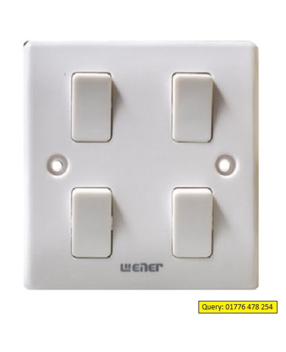 Wener 4 Gang 1 Way Switch