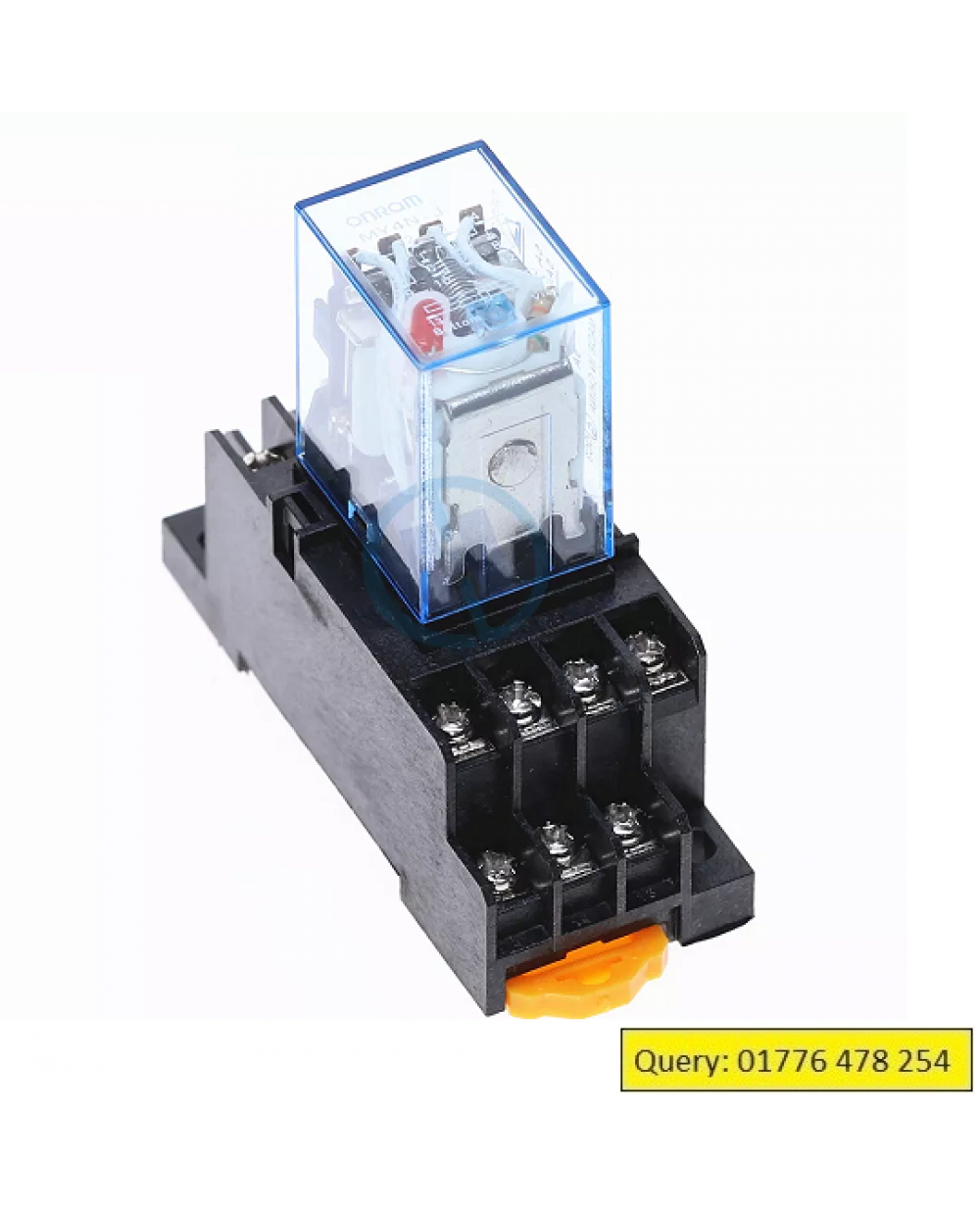 Control Relay 14 Pin 220VAC with Base (China)