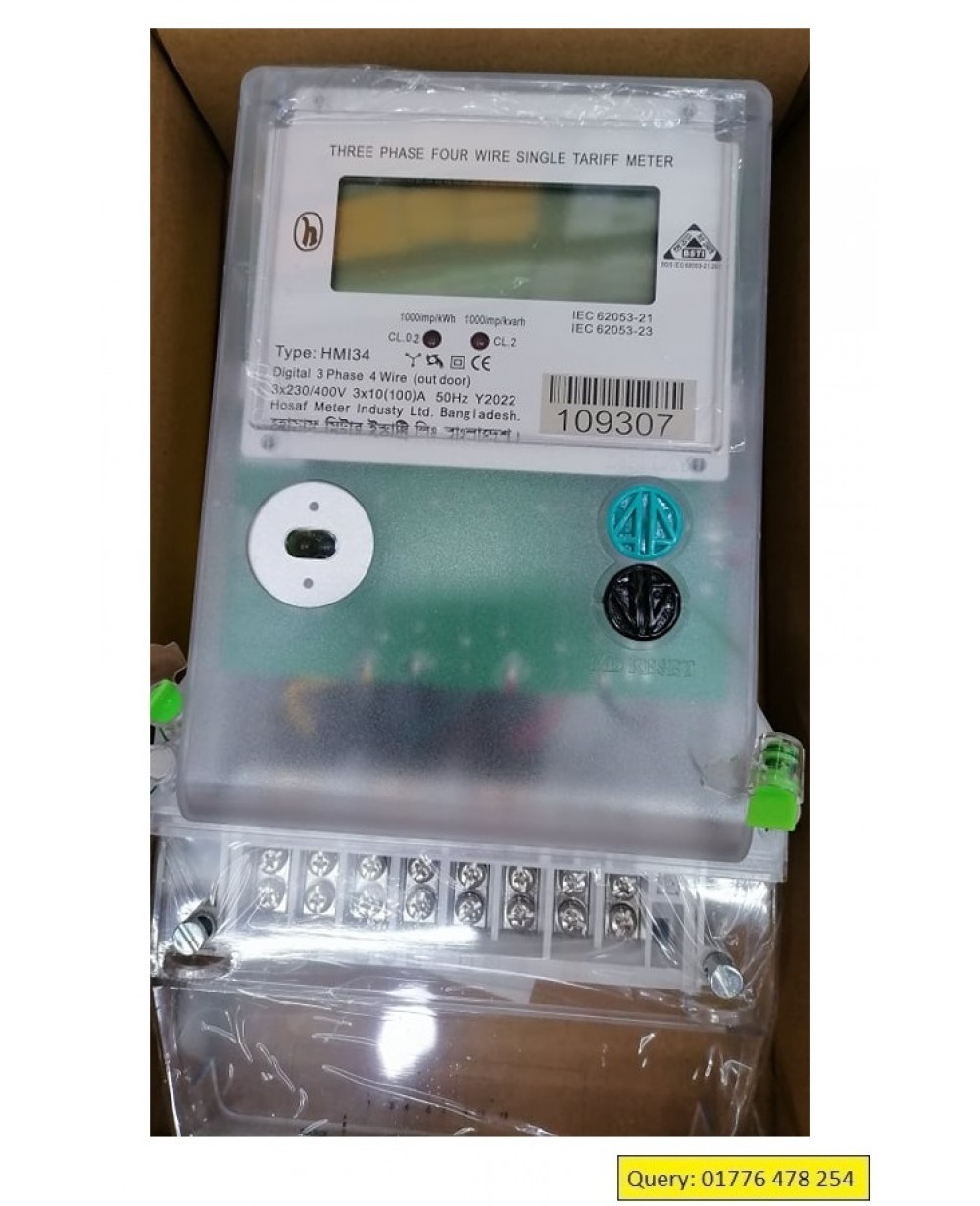 Energy Meter Three Phase 440VAC Hosaf