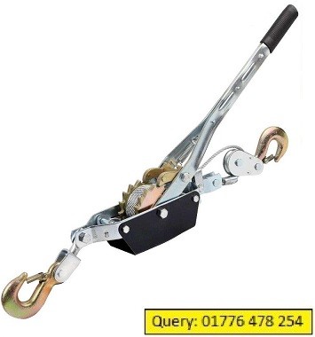 TOLSEN Hand Cable Puller with 2 Hooks Double Ratchet Wheels 2 Ton
