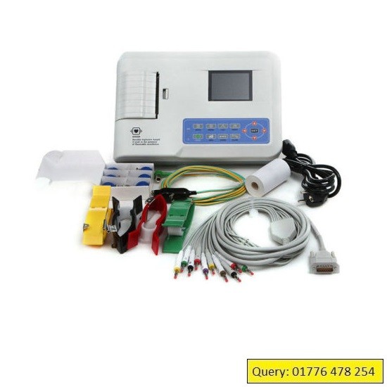 ECG Machine 300G Portable 3 Channel 12 Lead EKG Portable