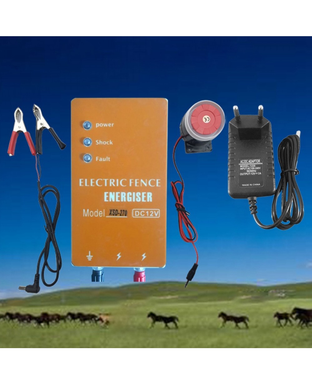 Electric Fence Energizer Charger High Voltage Pulse Electric Fencing ...