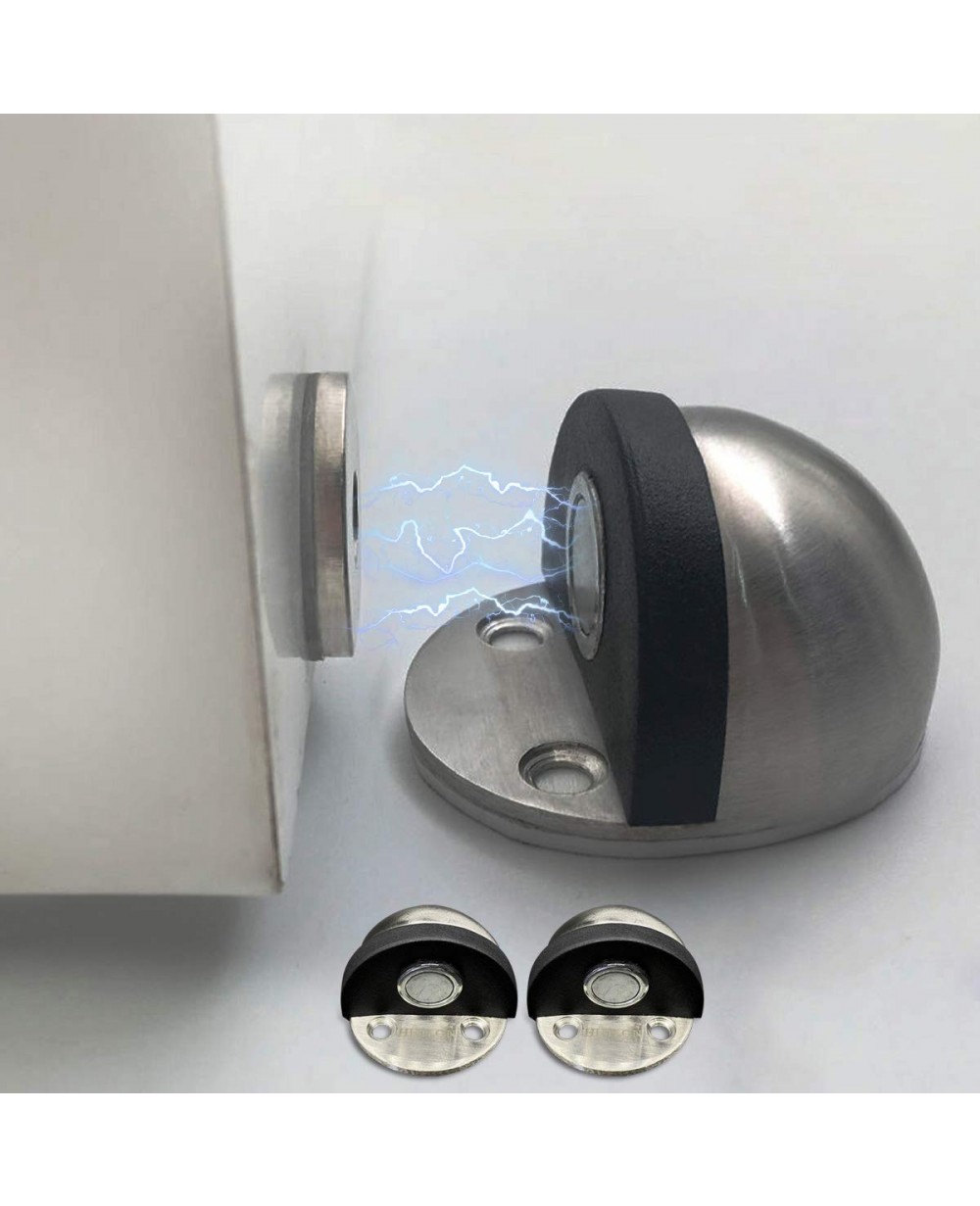 Exterior Outdoor Floor Mounted Magnetic Door Stopper-Half Round