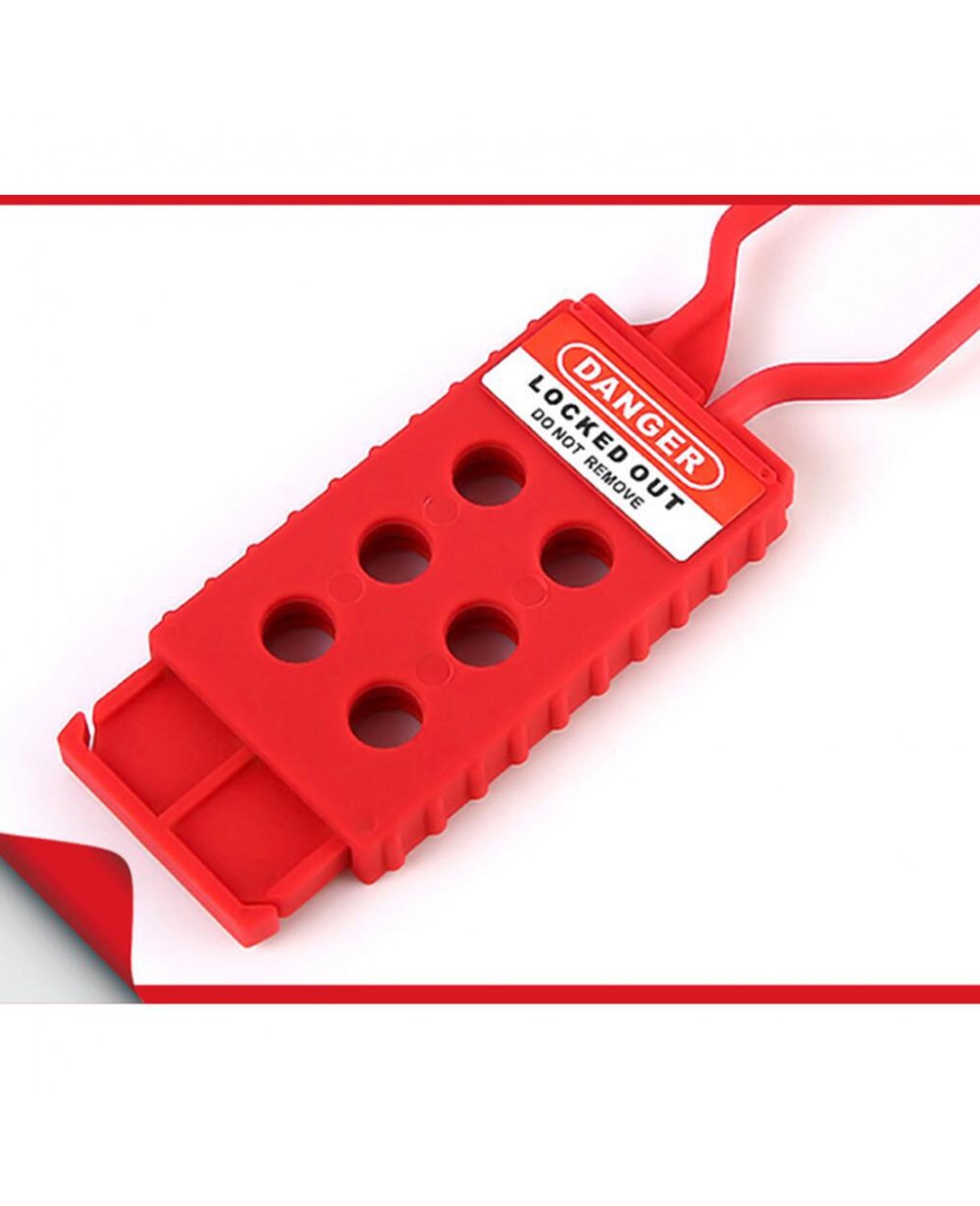 Nylon Lockout Safety Hasp Clamp 6 Hole