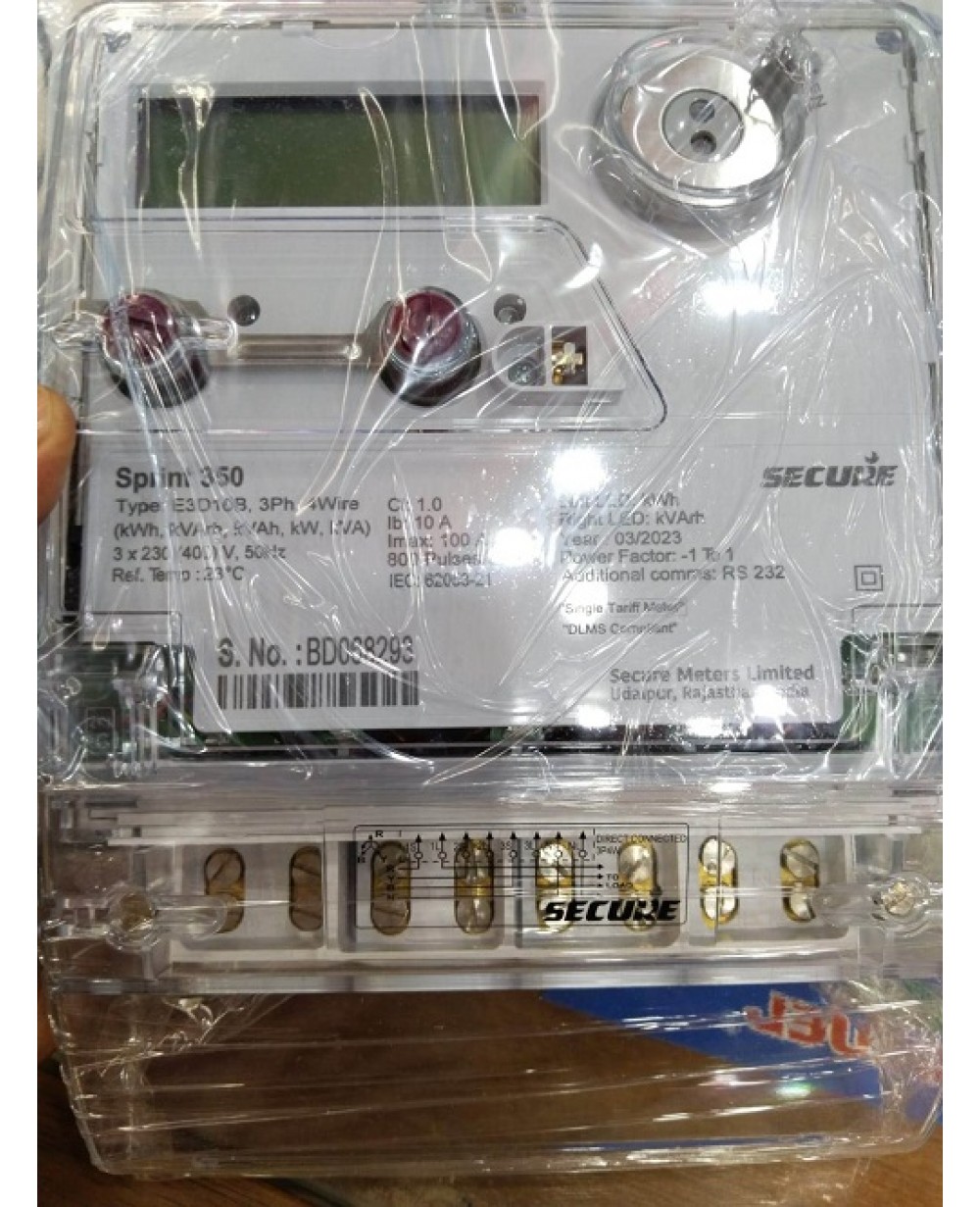 Secure Energy Meter Three Phase