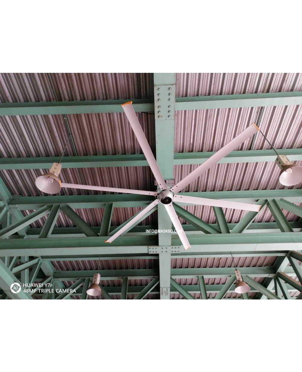 HVLS High Volume Low Speed Industrial Large Ceiling Fan 144 Inch